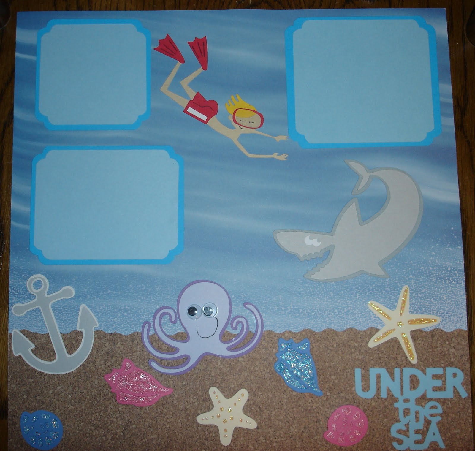 Crafted With Love By Karen: Under the Sea Scrapbook Layout