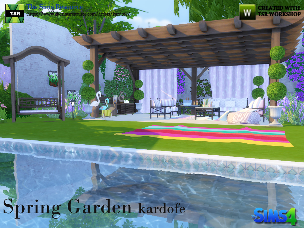 kardofe Creaciones Sims: SPRING GARDEN