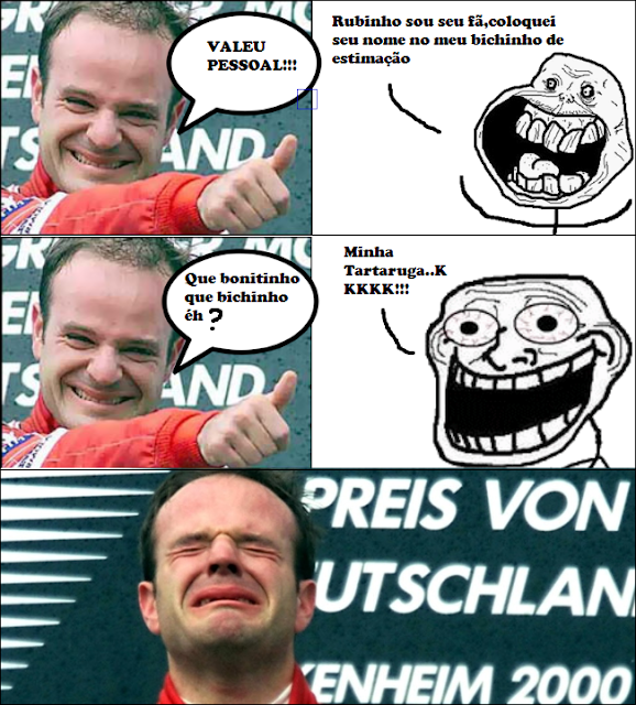 Tirinhas Memes Net: Rubinho Barrichelo