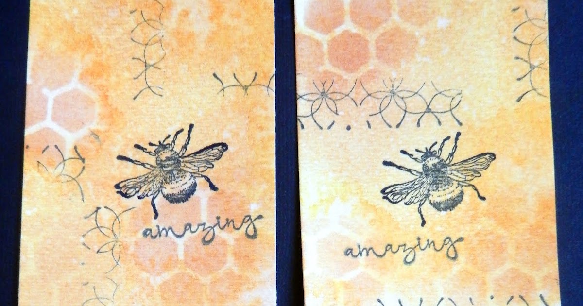 In Love with PAPER!!: Artist Trading Cards-- Bee Amazing :-)