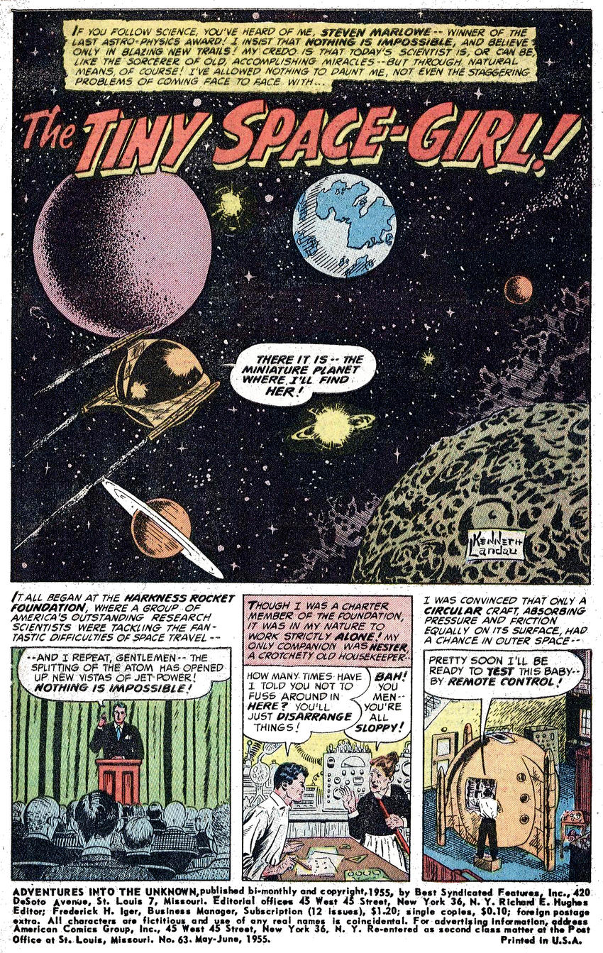 Pappy's Golden Age Comics Blogzine: Number 1729: The tiny space girl ...