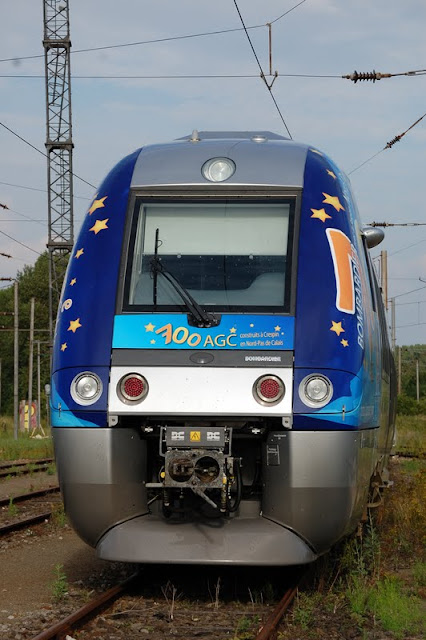 LA PASSION DU TRAIN: AGC et Eurostar à Hazebrouck