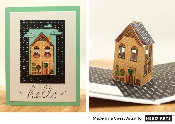 Pop Up House cards and templates