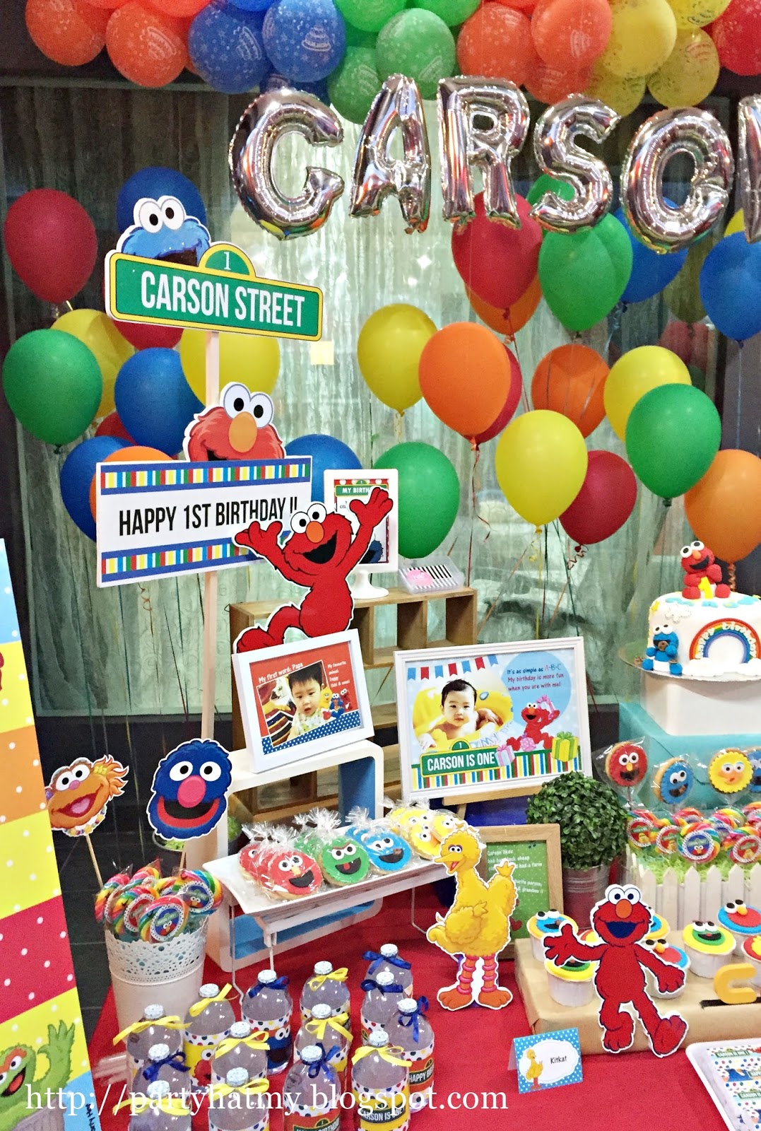 Party Hat: Sesame Street Birthday Party for Carson