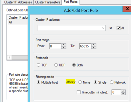 Microsoft Windows NLB Feature for Stateful Applications