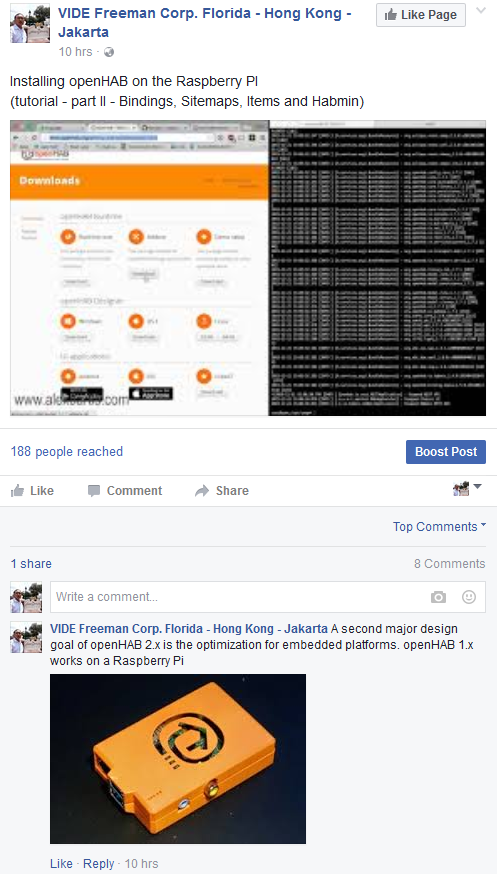 Dwika Sudrajat 188 People Reached Openhab On Raspberry Pi