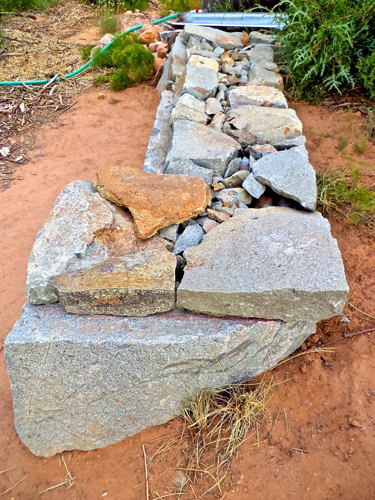 Alt. Build Blog: Building An Adobe Wall: #1 Stone Foundation