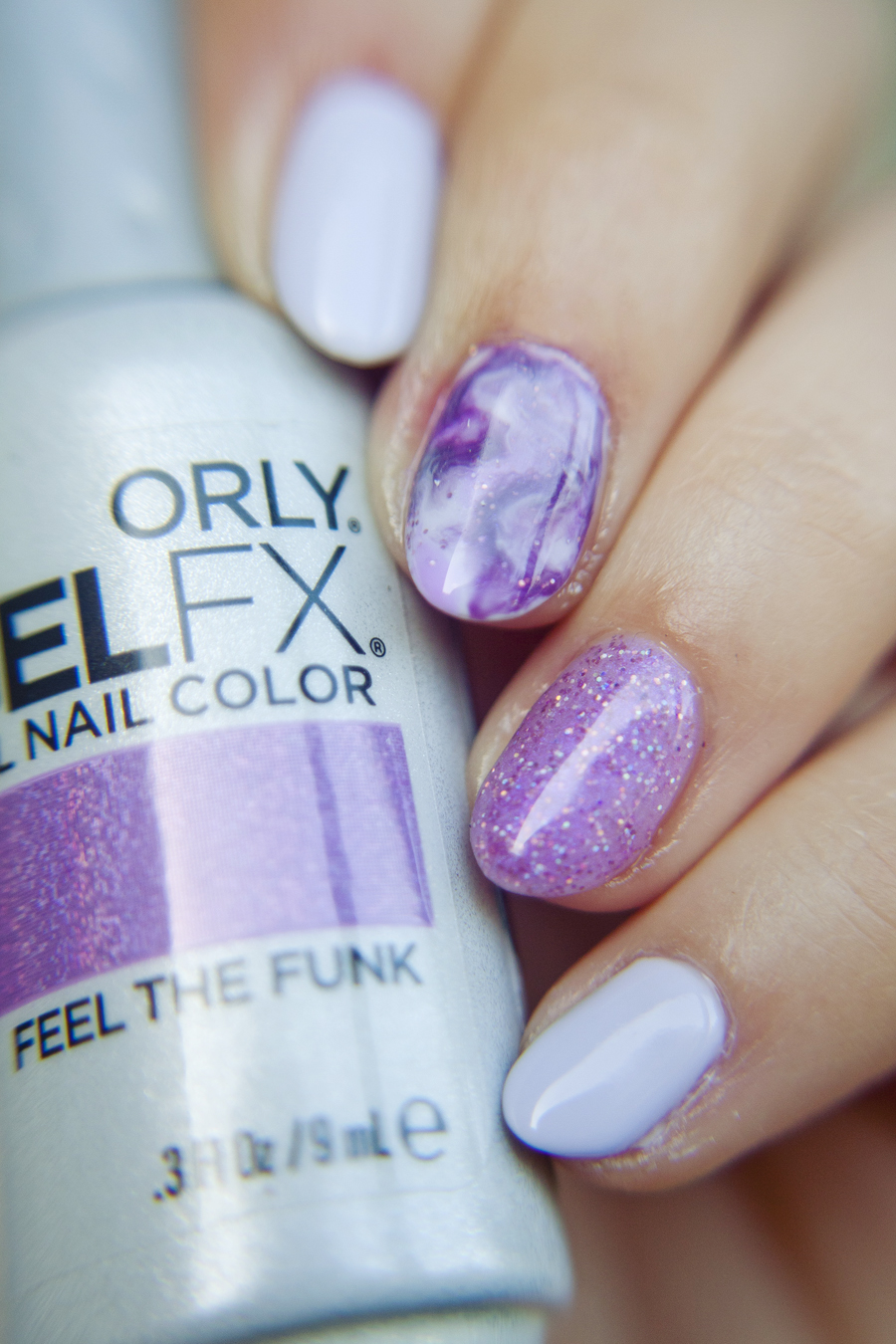 Marmurowe zdobienie - Orly GelFx Feel the funk | I ♥ NAIL POLISH