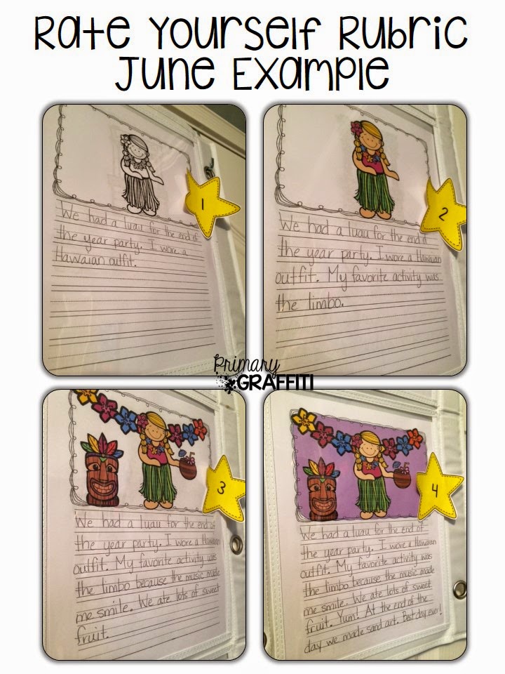 Primary Graffiti: Rate Your Writing {Year-Round Visual Rubric}