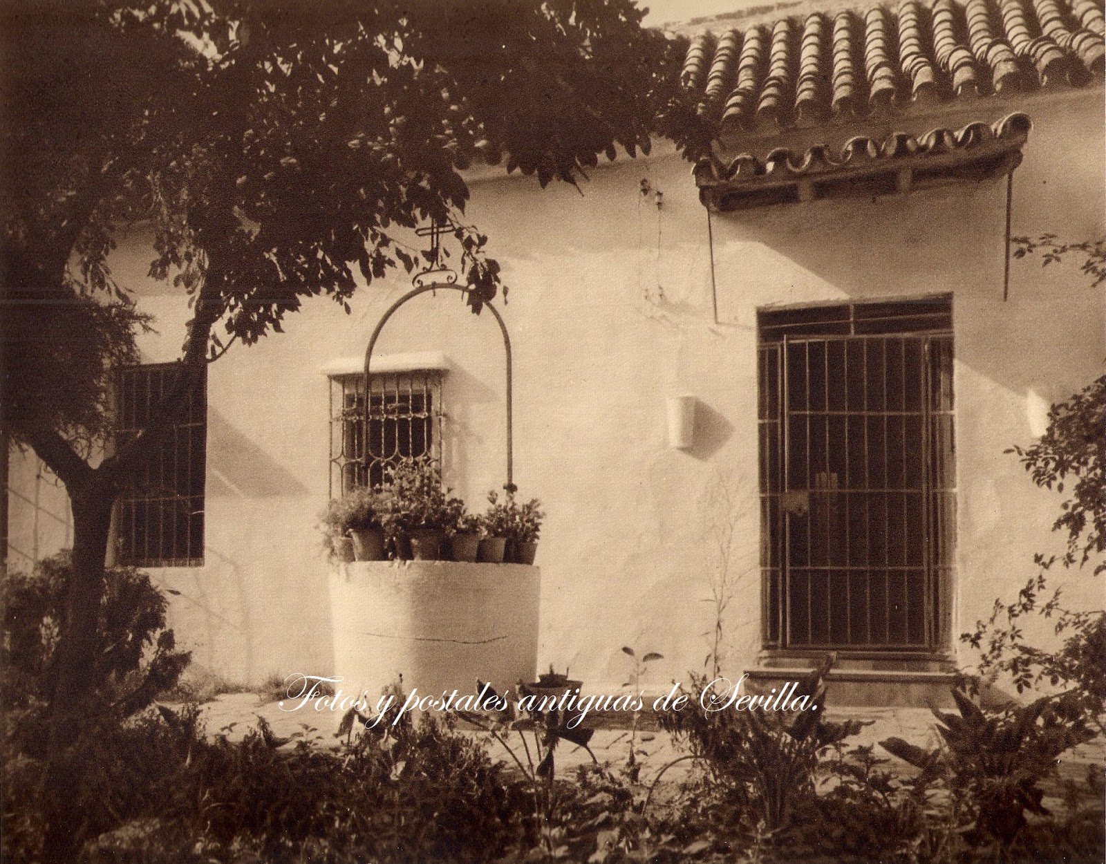 Fotos y postales antiguas de Sevilla: Casa rural andaluza.