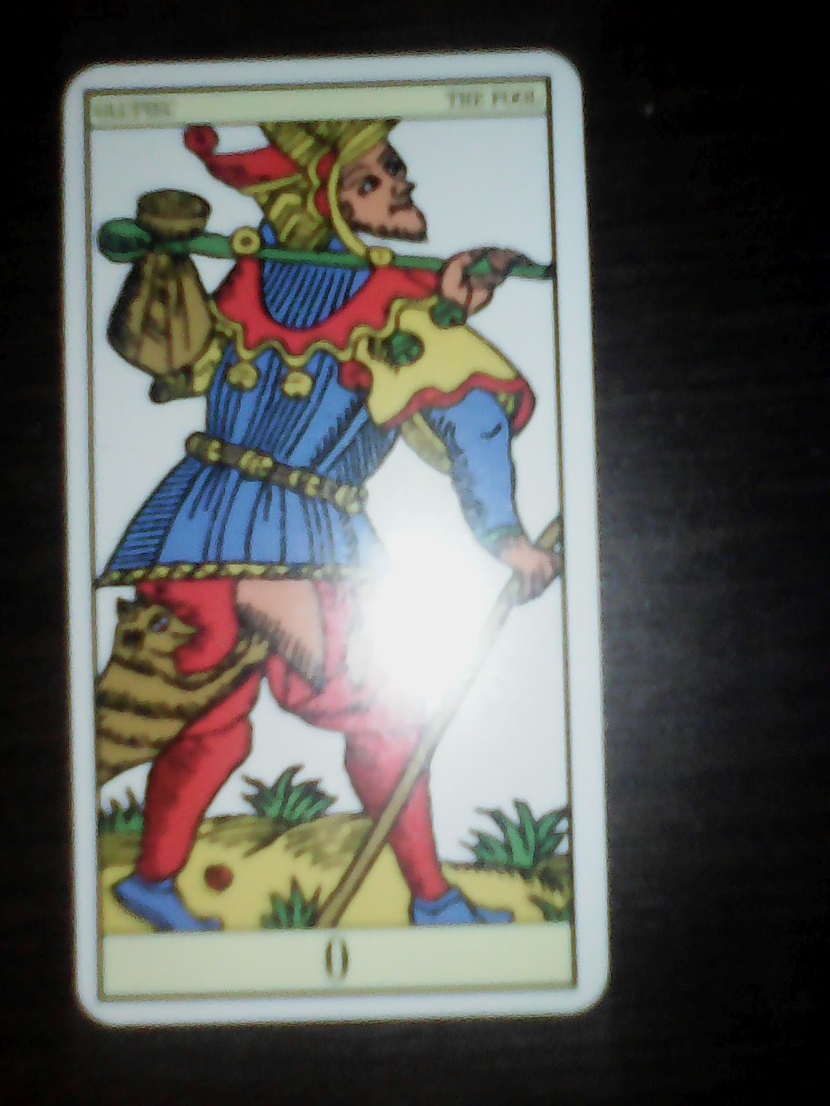 Paco, Knife & Tarot Cards.: The Jester Card.