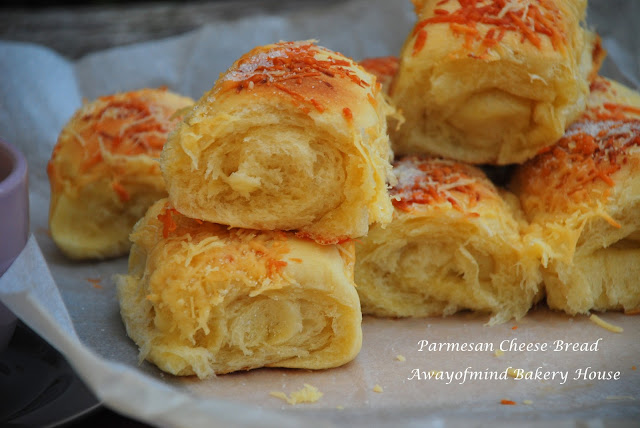 Awayofmind Bakery House: Parmesan Cheese Bread (straight dough method)