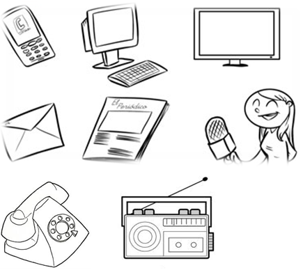 Todos los medios de comunicacion imagenes para colorear - Imagui