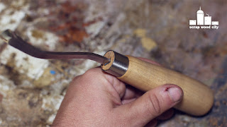 scrap wood city: How to make a DIY spoon carving gouge