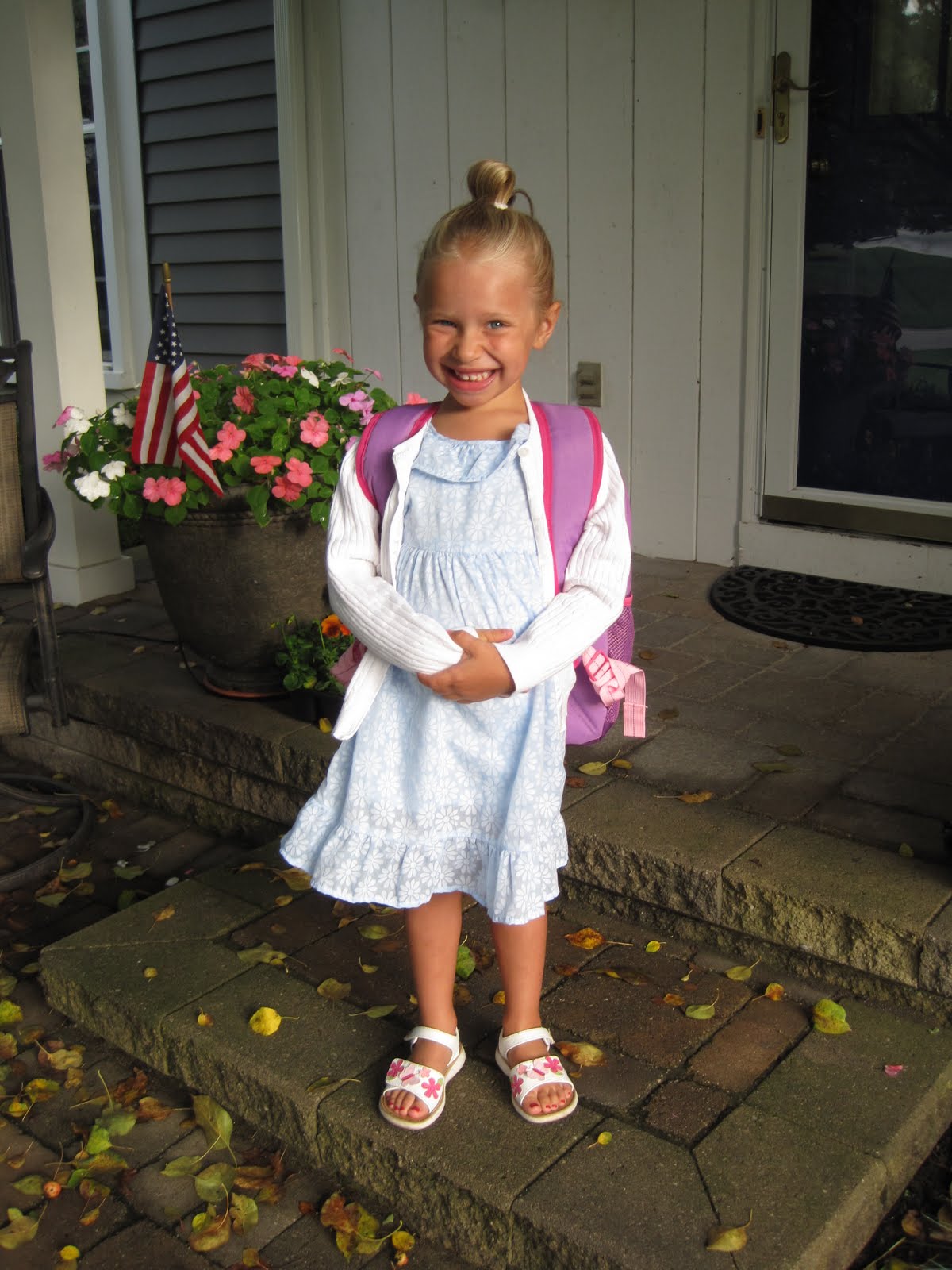 First Day Of Preschool Girl