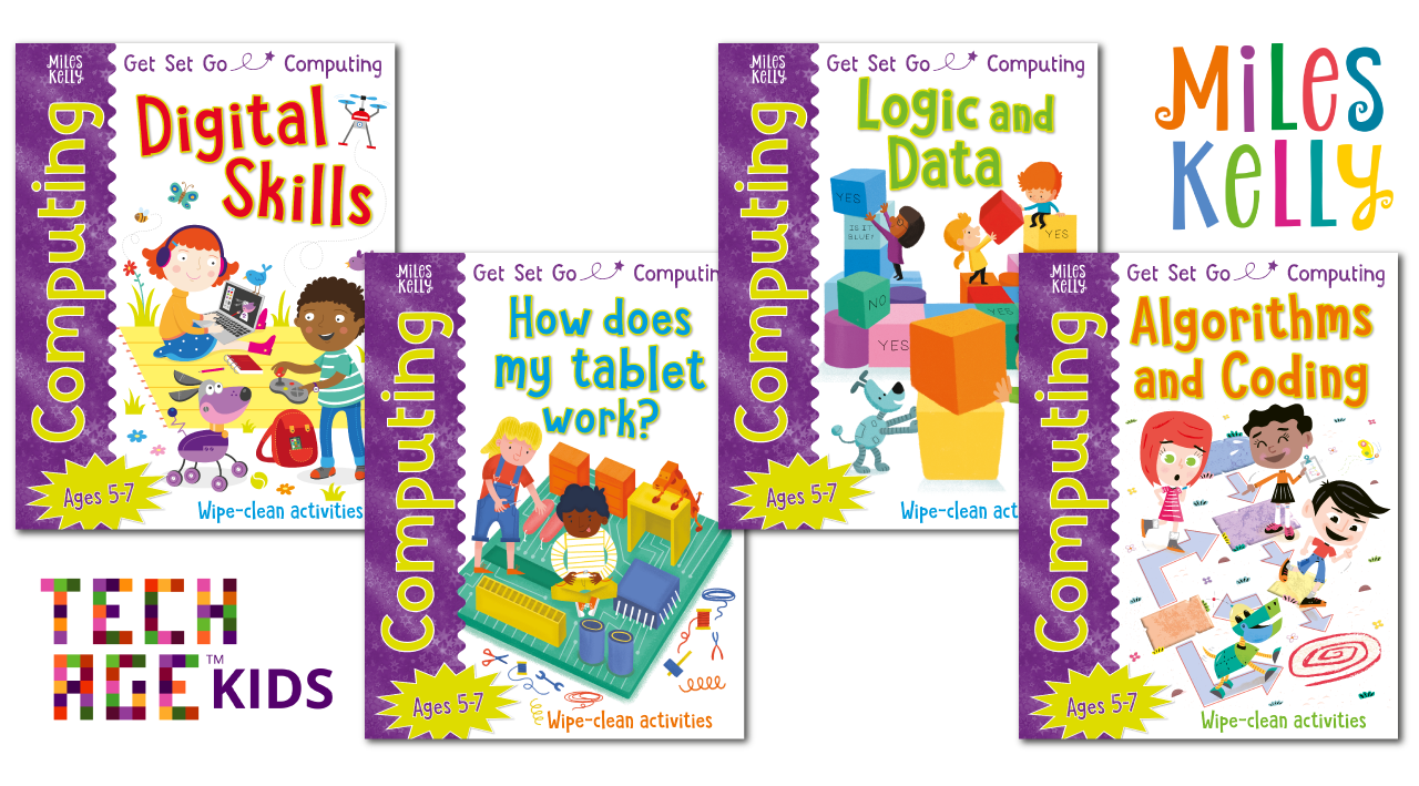 Miles Kelly Get Set Go Computing for age 5-7: Wipe-clean Activity Books | Tech Age Kids ...