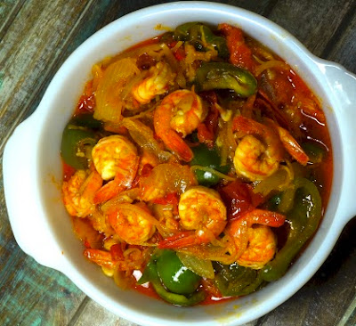 Shrimp with pickled ginger strip