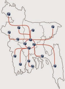 Fiber optic backbone map - Hopmaine