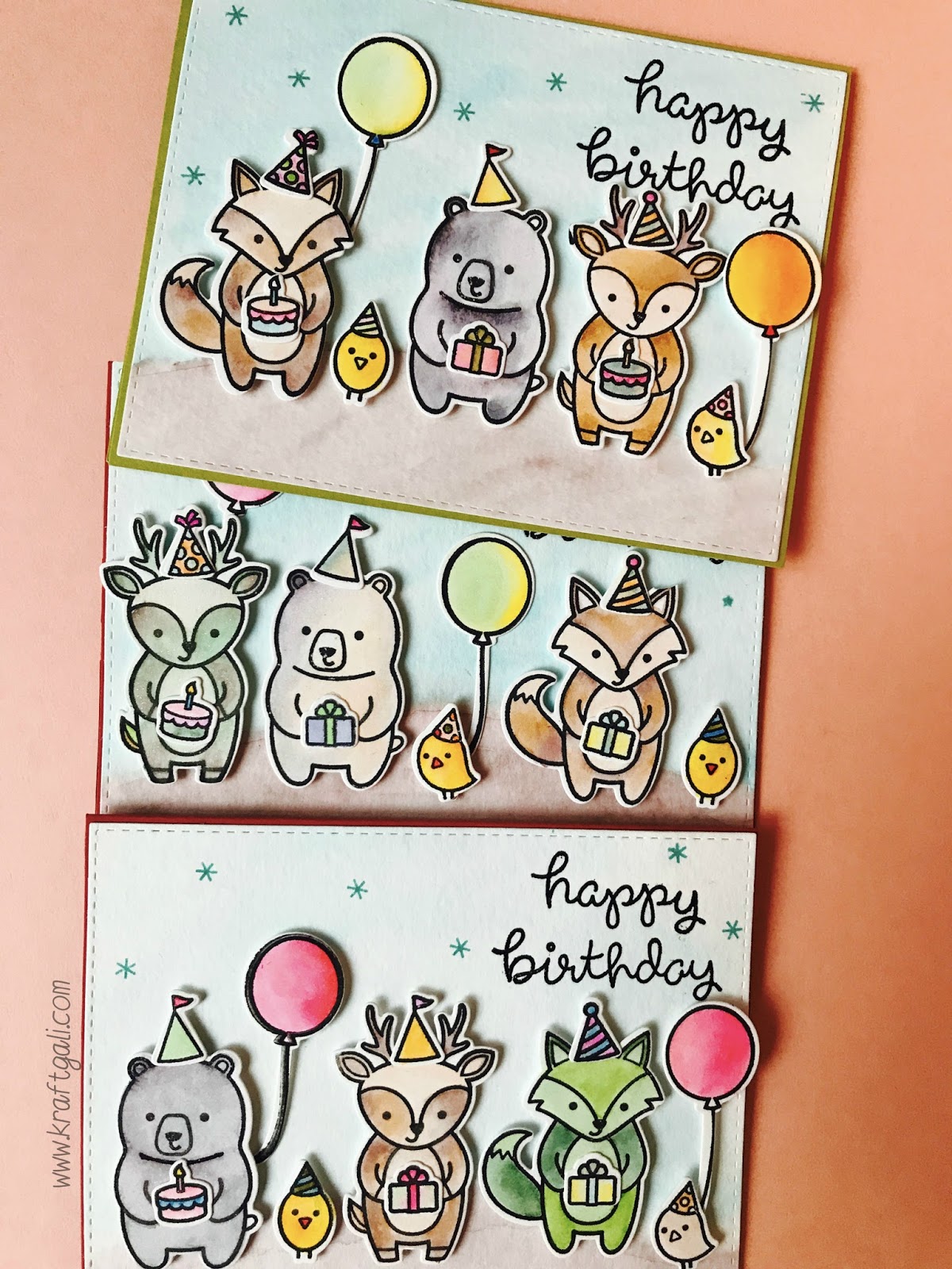 Cute Critters Happy Birthday ~ Kraftgali Blog