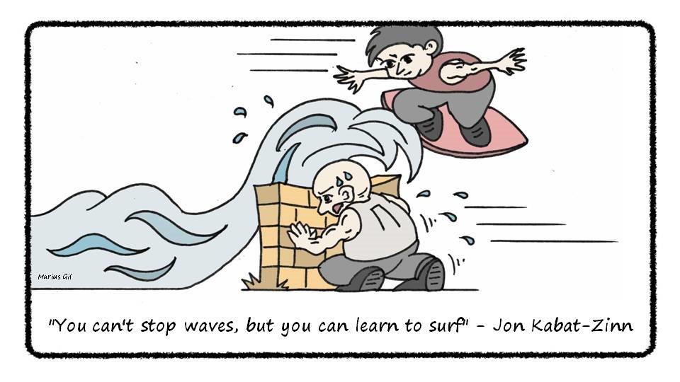 LEAN & SIX SIGMA & KAIZEN: Lean Cartoon: Learn to surf