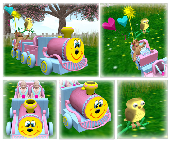 FLRN BABY'S: TRAIN BABY STROLLER (wearable)