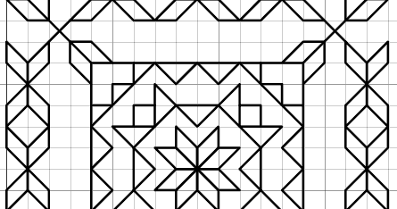 Imaginesque: Blackwork Embroidery: Small Motif Pattern