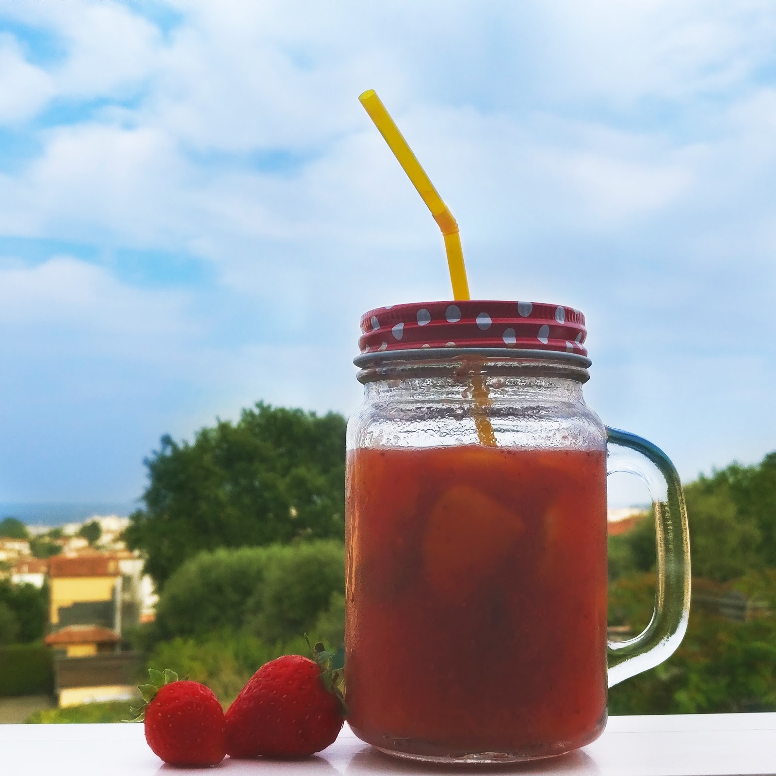 Mon jus de fraise maison