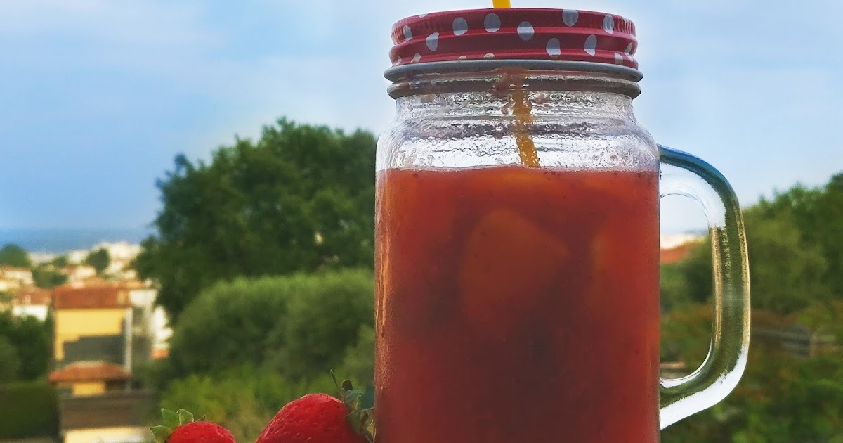 Mon jus de fraise maison