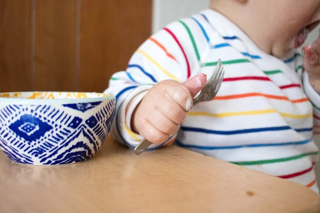 Using a Fork -- Montessori Young Toddler Week 19