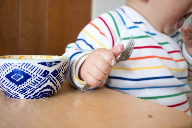Using a Fork -- Montessori Young Toddler Week 19