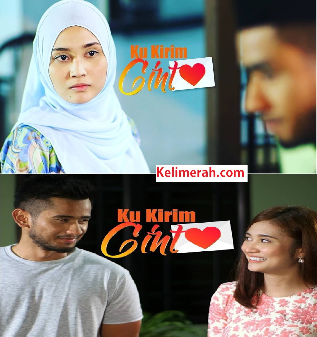Drama Ku Kirim Cinta Lakonan Ayda Jebat, Redza Rosli - Keli Merah