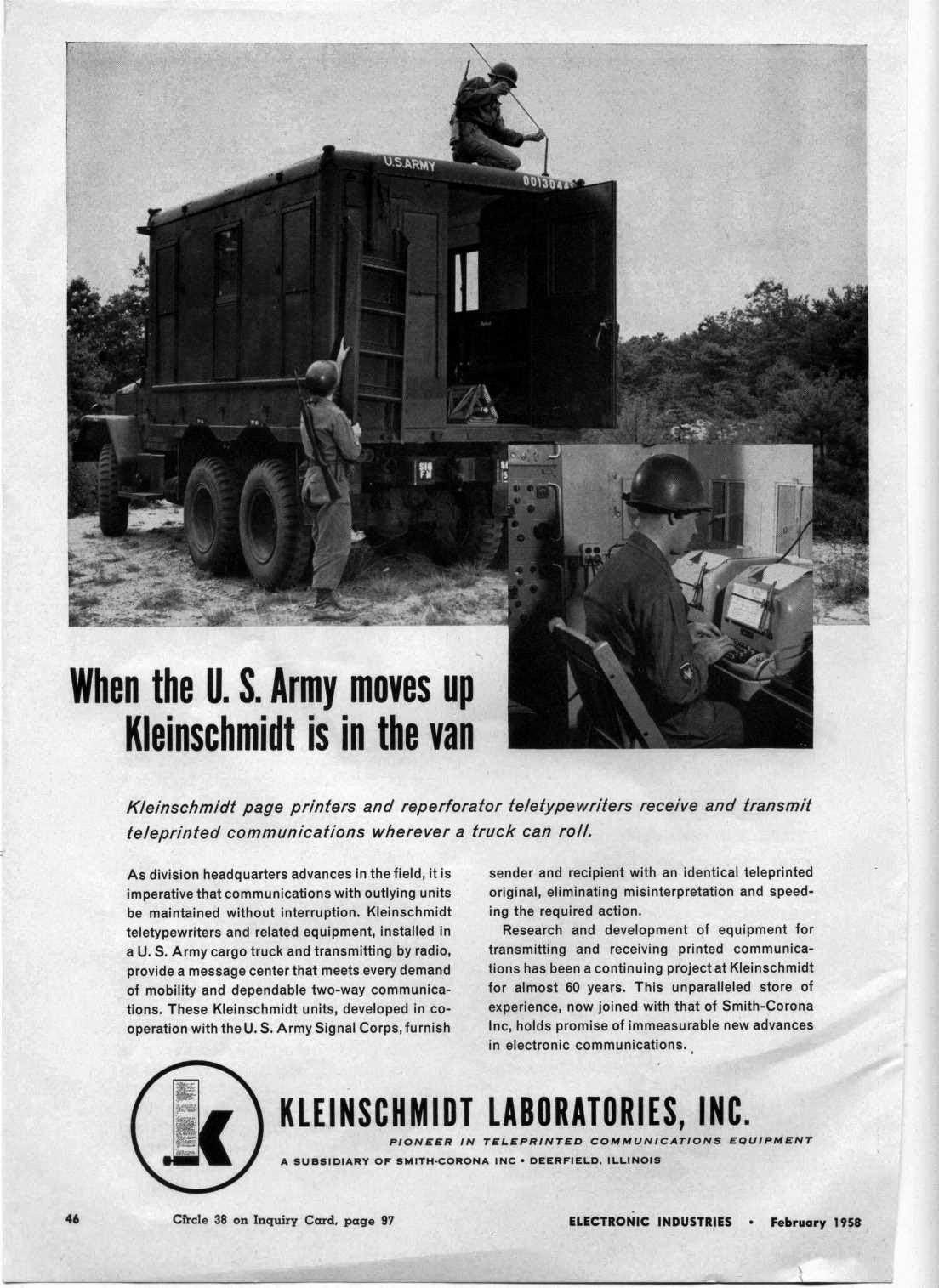 Taipei Signal Army: SCM Kleinschmidt: The Army's Teletype During The ...