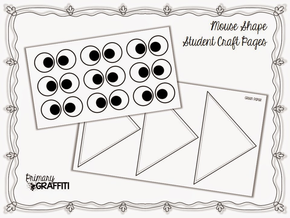 Primary Graffiti: Mouse Shapes {Shape Attribute Lessons}