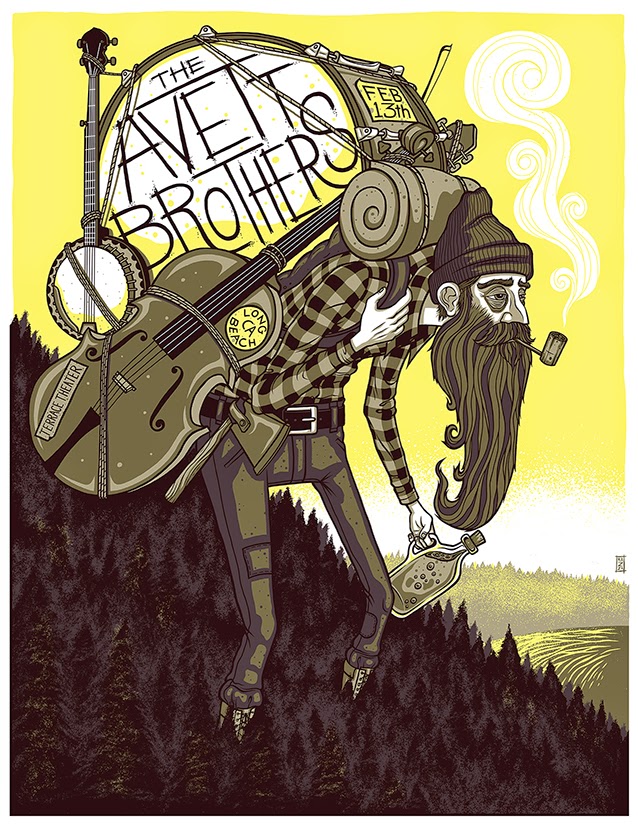 INSIDE THE ROCK POSTER FRAME BLOG: Jim Mazza Avett Brothers & Jim ...