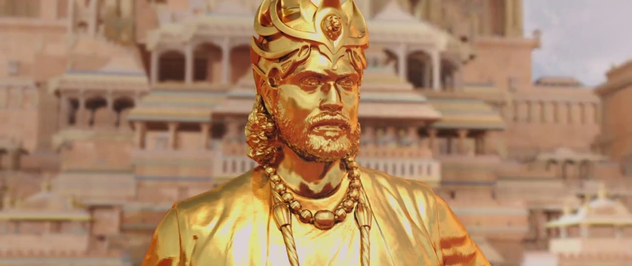 Golden sands of art: BAHUBALI