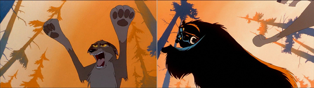 Colorful Animation Expressions: Bear Fight in the Snow