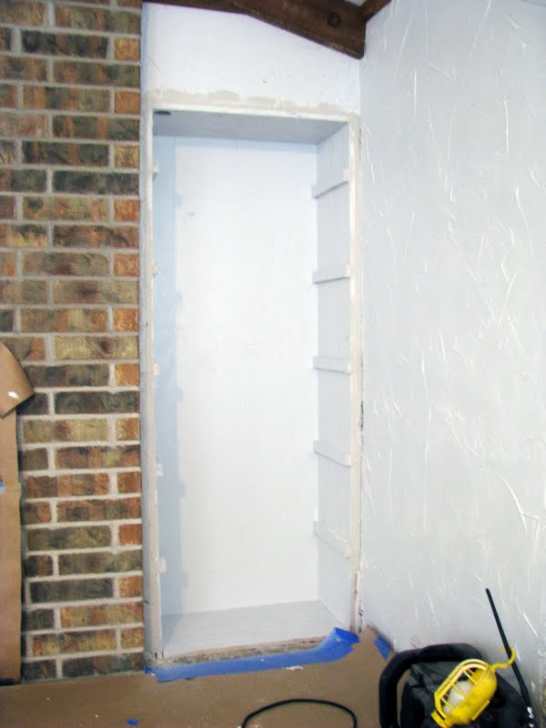 Clover House: Building a Recessed Shelving Unit