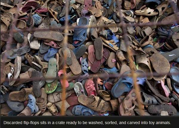 How to Recycle: Recycling Done Right Toys Fashioned from Old Sandals