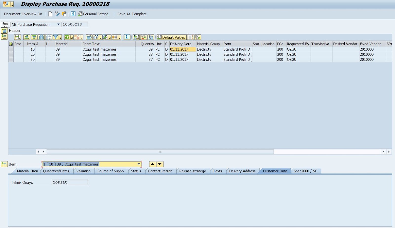 SAP ABAP Central: Add Custom Field to Purchase Requisition – MEREQ001