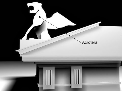 Glosario ilustrado de términos arquitectónicos y constructivos: ACRÓTERA