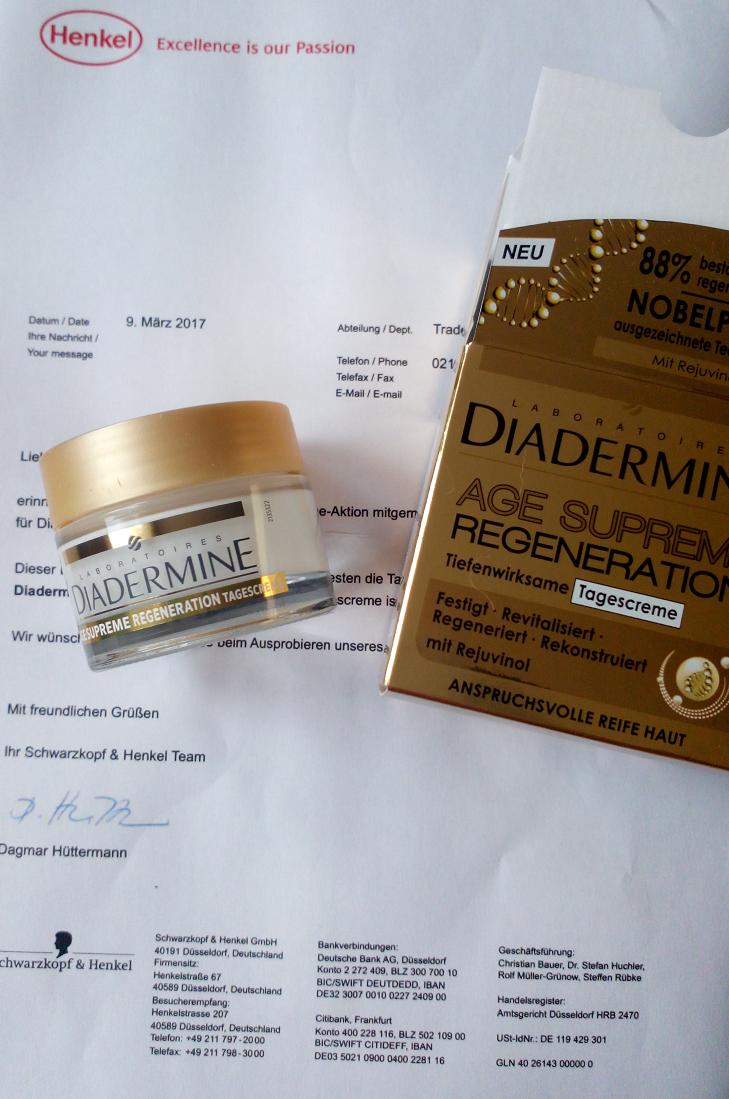 Didi´s Produkttestlounge: Produkttest von Diadermine