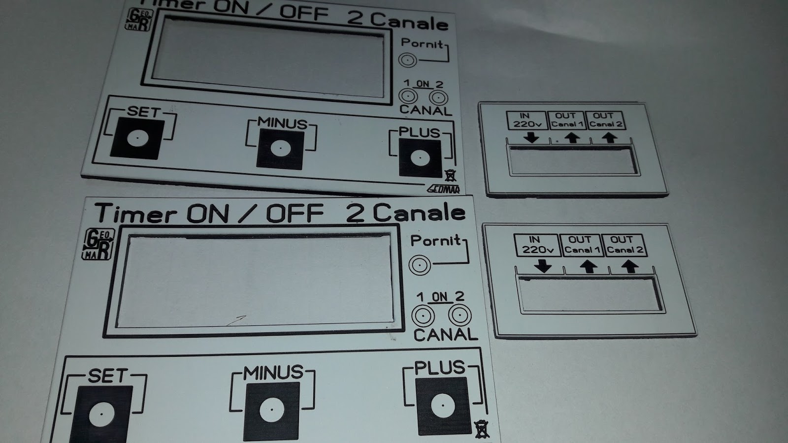 * GeoMar Blog * : Timer ON-OFF cu 2 Canale si Arduino Nano V3