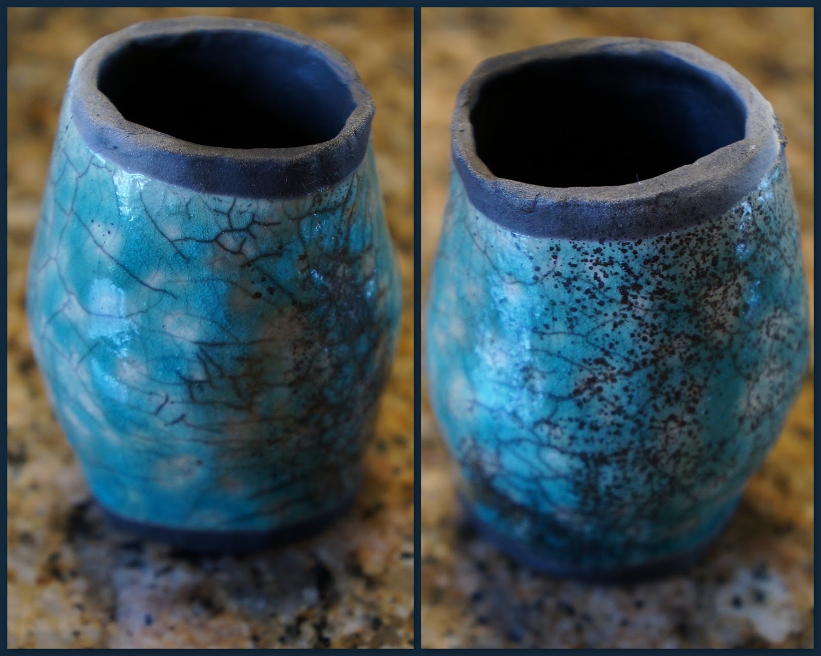 Ceramics : It's Just Dirt: Raku Results : Glazed Raku Vessels and Pendants