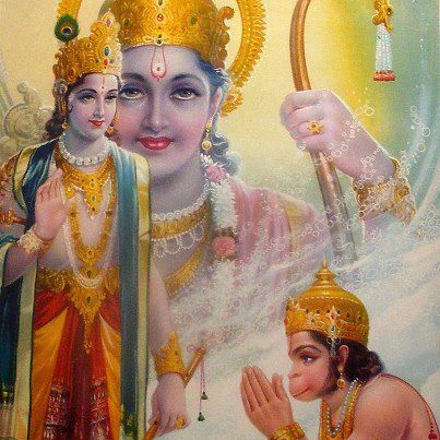 Spiritual Photos: Painting of Shree Ram and Krishna