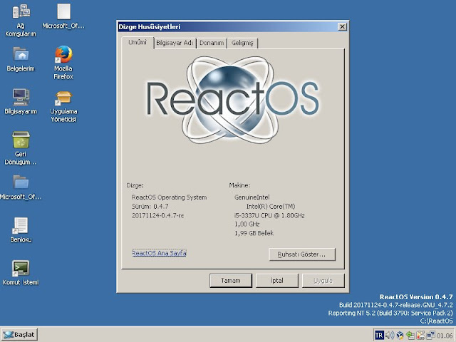 ReactOS 0.4.7 Sürümü Duyuruldu | Linux Dünyam