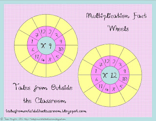 Math Wheels - Classroom Freebies