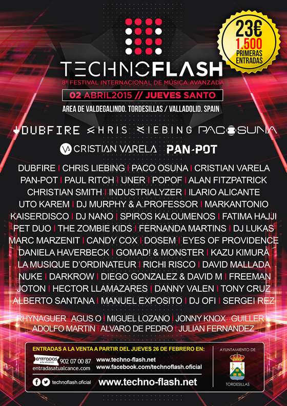 El cartel de Techno-Flash 2015 al descubierto