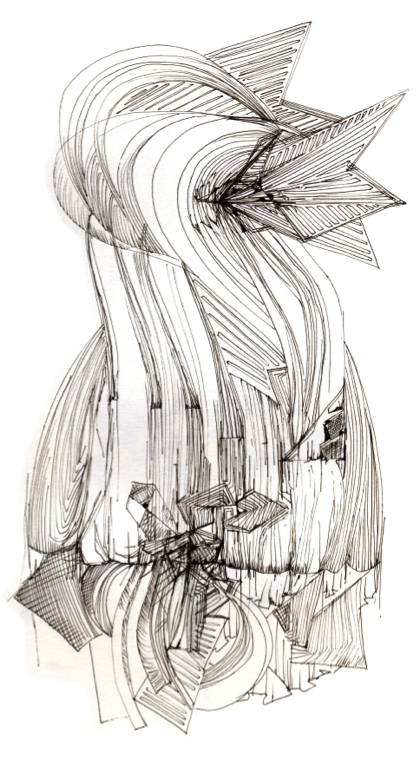 Jane Maguire Portfolio : Paper Manipulation Drawings