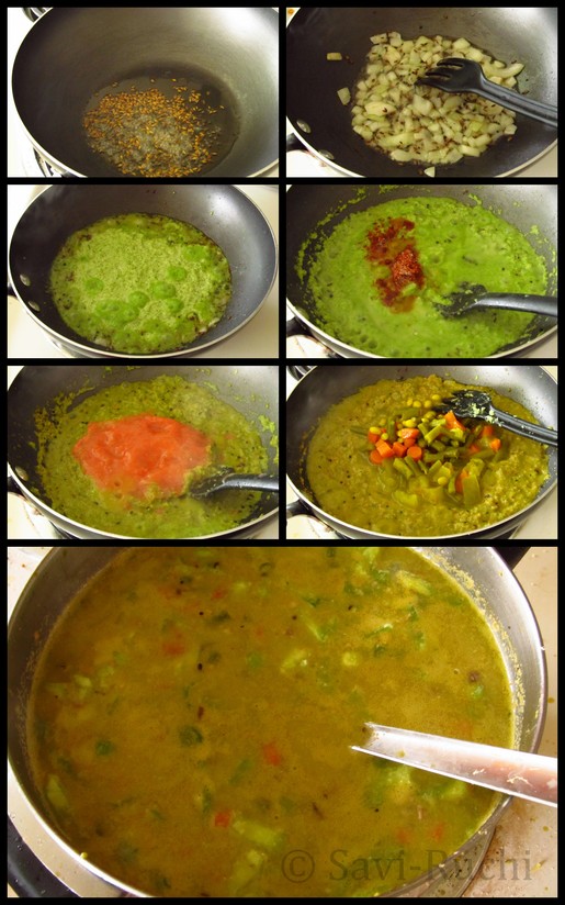 Savi-Ruchi: Mixed Veg Korma | Vegetable Kurma Recipe : Karnataka Style ...