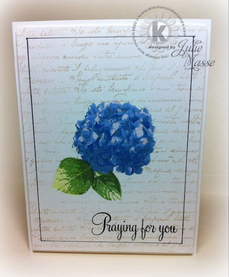 Stampin With Julie: Fast Hydrangeas!